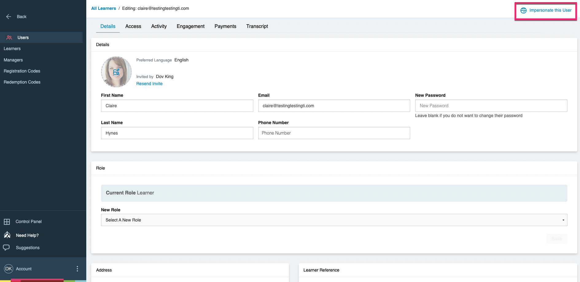 Impersonating a Learner – Thought Industries