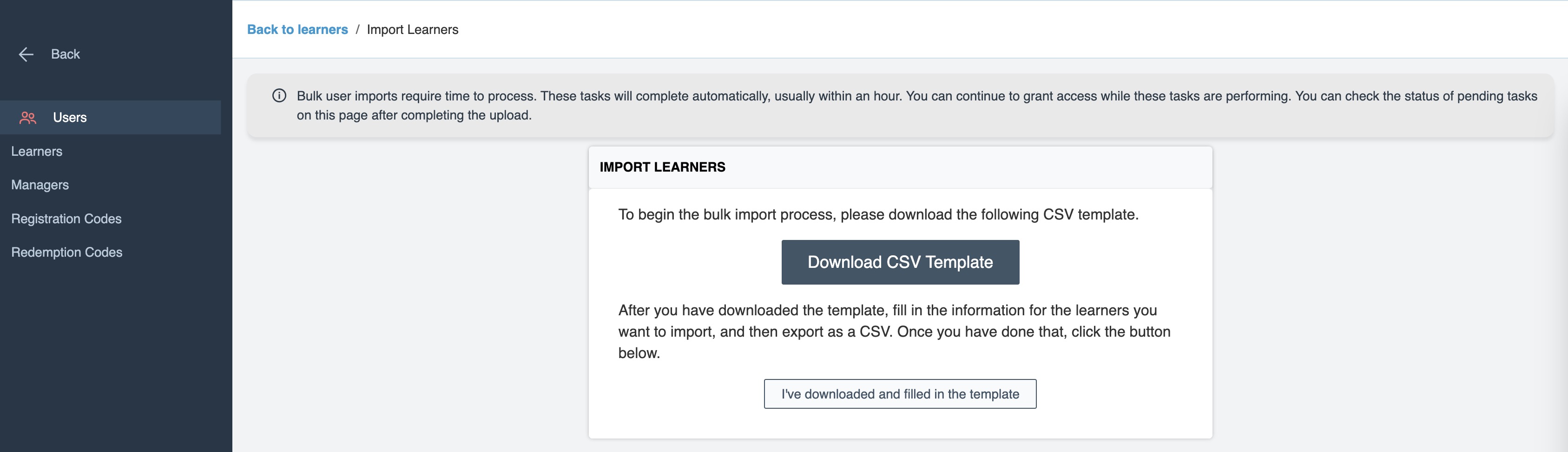 Importing New Learners in Bulk – Thought Industries