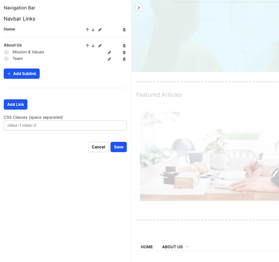 Navigation Bar Widget – Thought Industries