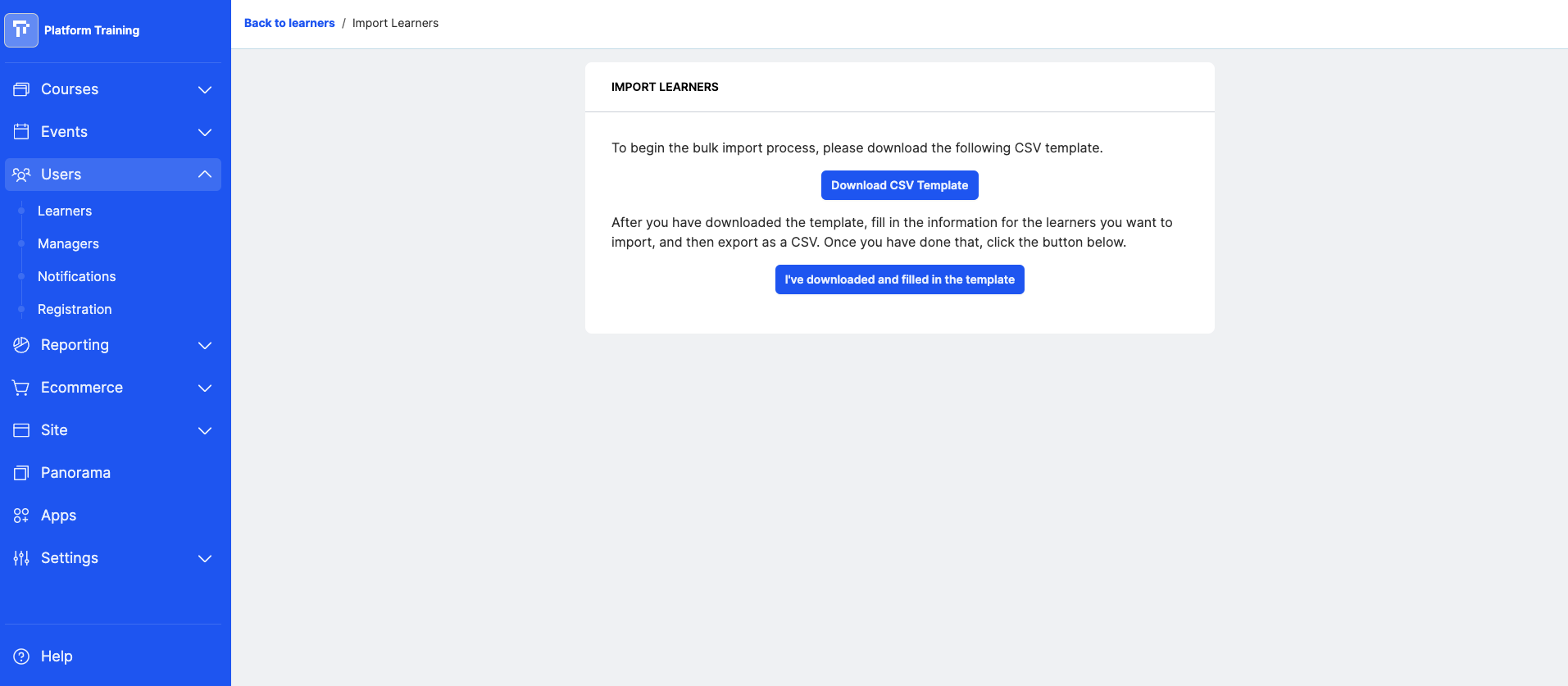 Updating Existing Learners in Bulk – Thought Industries
