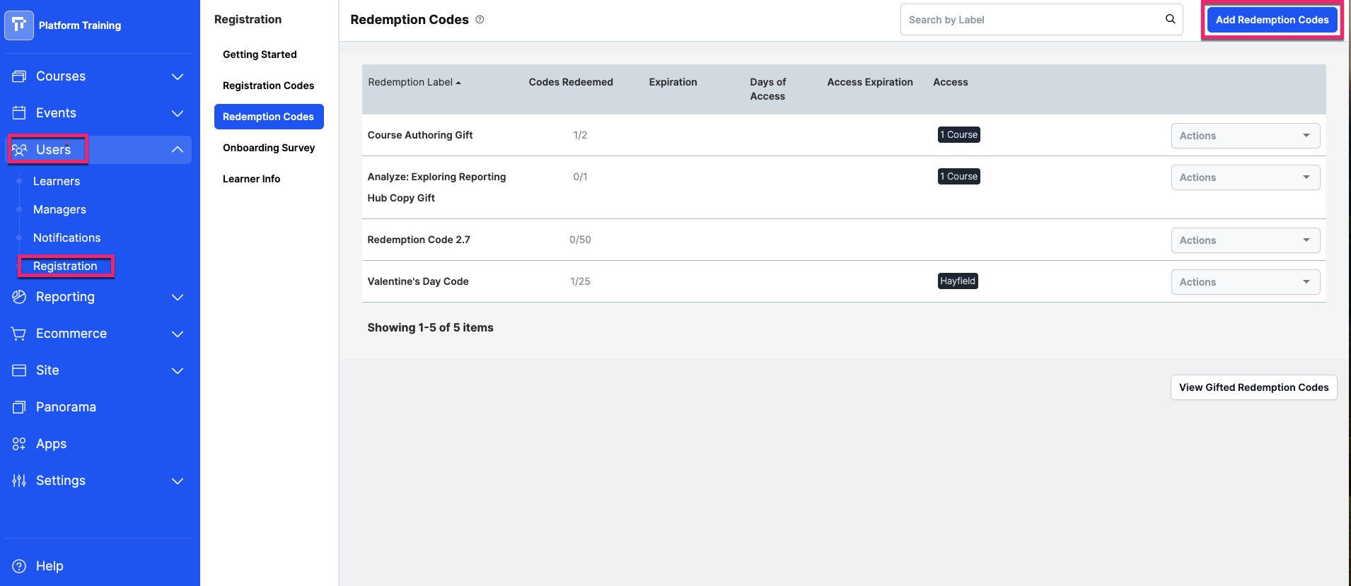 Managing Learners with Redemption Codes – Thought Industries