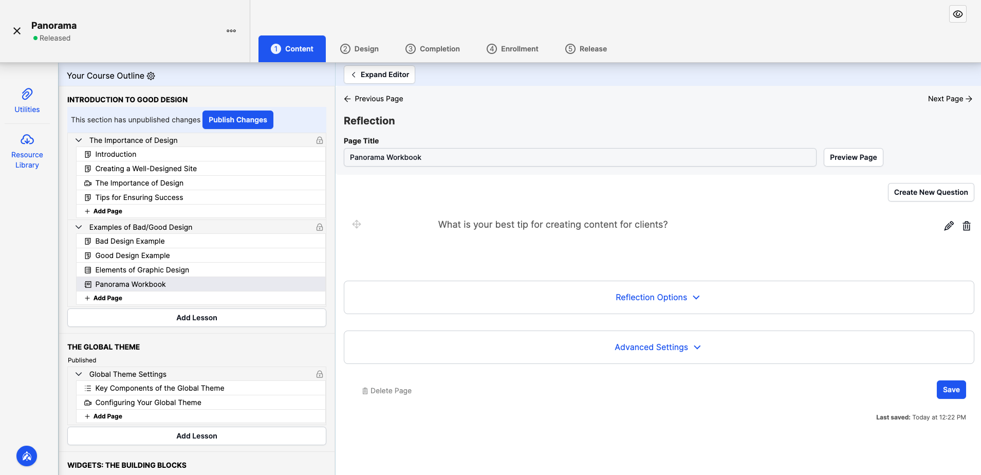 Creating a Reflection Page – Thought Industries