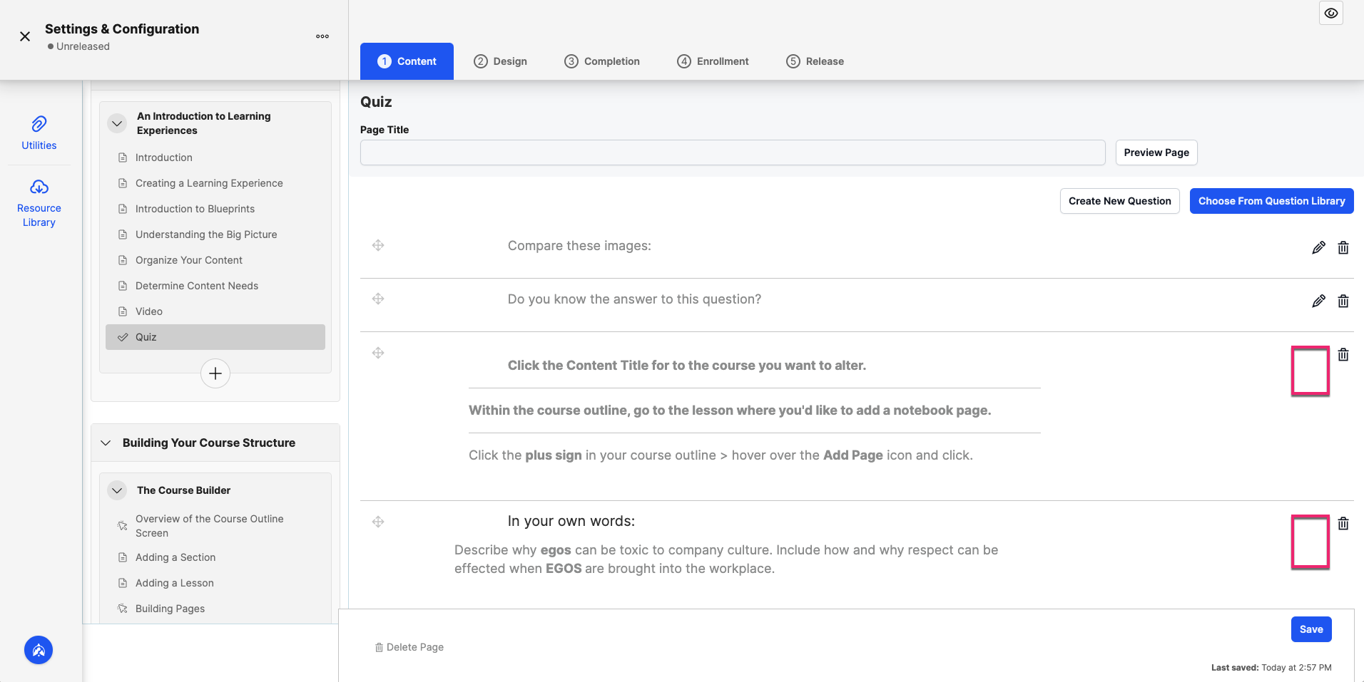 Creating and Using a Question Library – Thought Industries