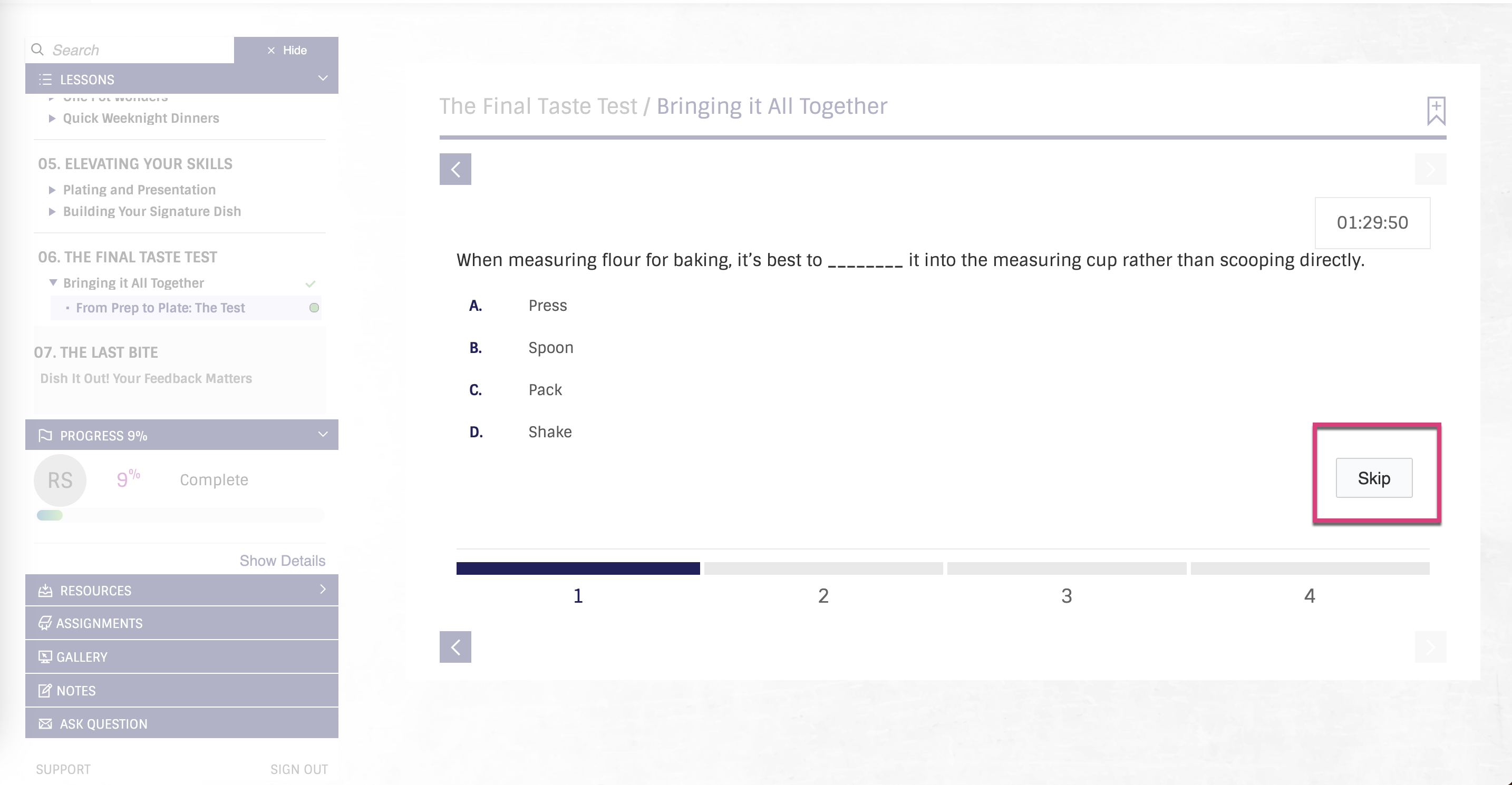 Creating a Test Page – Thought Industries