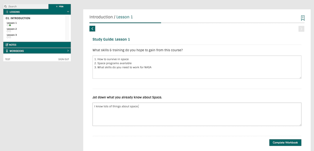 Creating a Reflection Page – Thought Industries