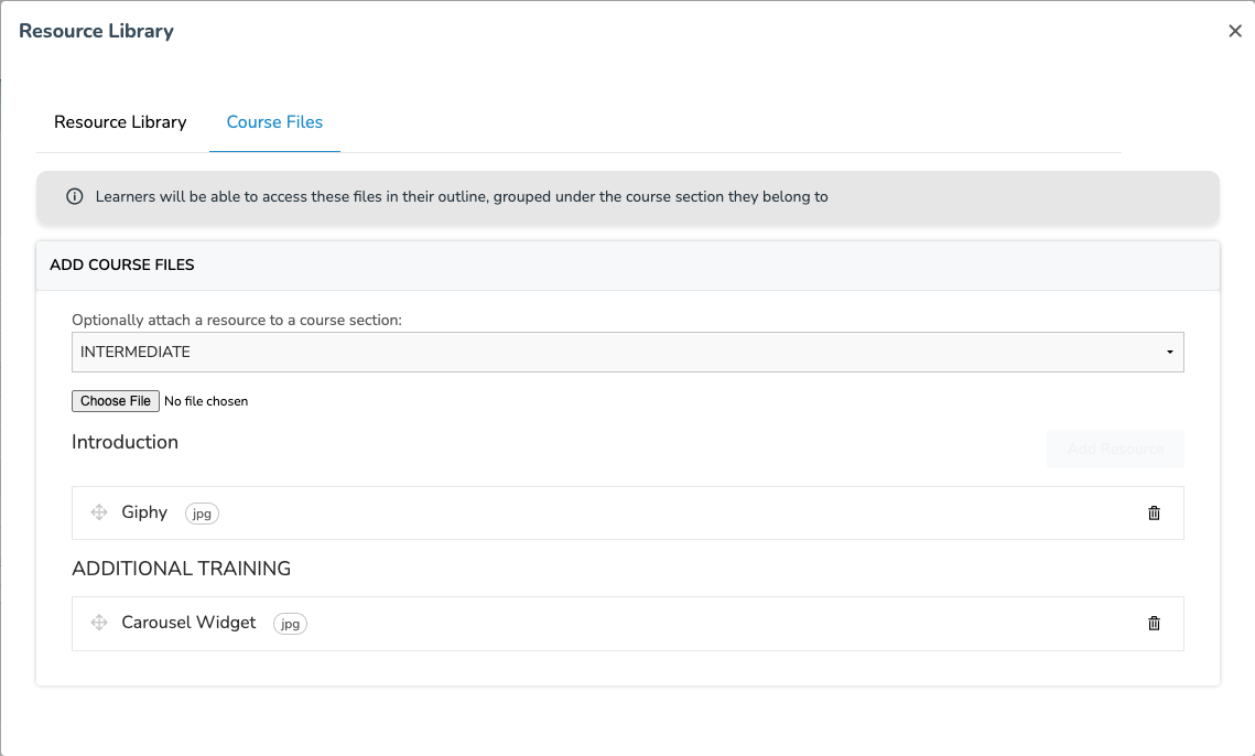 Adding Resources and Downloadable Files in a Course – Thought Industries